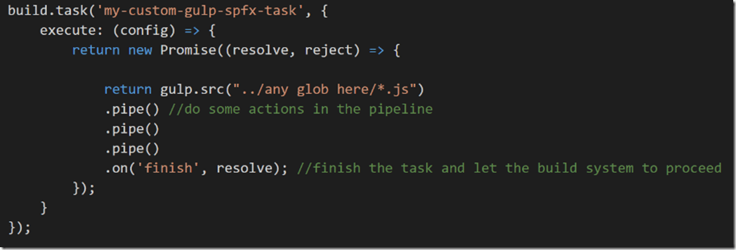 Spfx Extending Gulp And Running Tasks In Series Or In Parallel